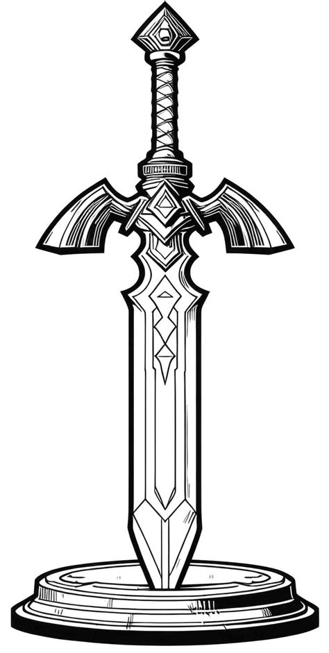 Legends Of Zelda Sword Coloring Pages 2025