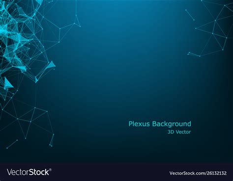 Abstract Polygonal Space Low Poly Dark Background Vector Image