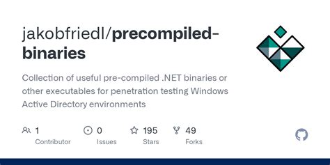 Github Jakobfriedlprecompiled Binaries Collection Of Useful Pre Compiled Net Binaries Or