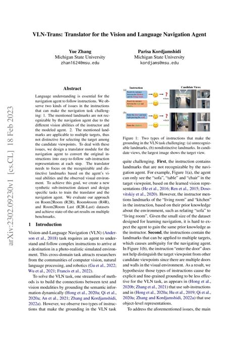 Vln Trans Translator For The Vision And Language Navigation Agent Deepai