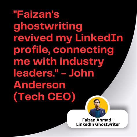 how linkedin ghostwriting boosted an executive s presence faizan