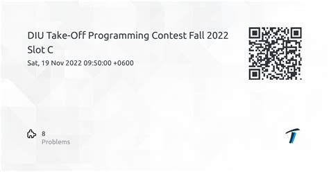 Diu Take Off Programming Contest Fall 2022 Slot C Toph