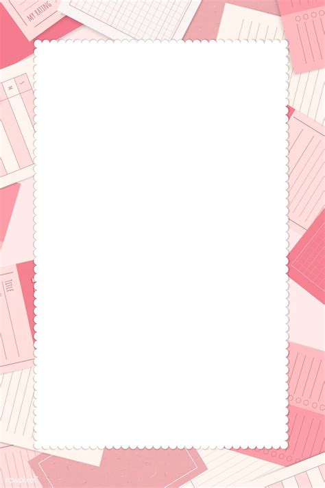 Pink Notepad Planner Set Vector Premium Image By Chayanit Pink Notepad Pink