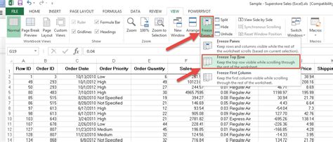 How To Lock Header Row In Excel Hitech Service