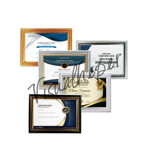 Siopen Hss Visual Helper Piagam Sertifikat Costum Bingkai Frame