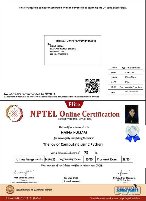 Naina Kumari On Linkedin Nptel Iitmadras