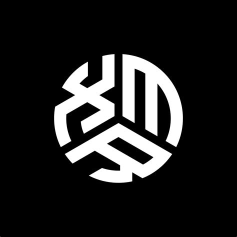 Xmr Letter Logo Design On Black Background Xmr Creative Initials