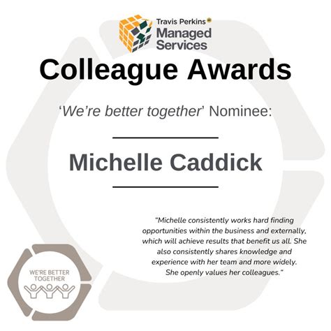 Michelle Caddick On Linkedin Colleaguerecognition Werebettertogether