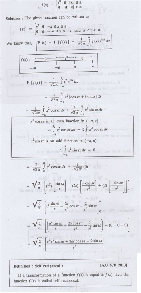 Problems Based On Fourier Transform [complex Fourier Transform] Examples