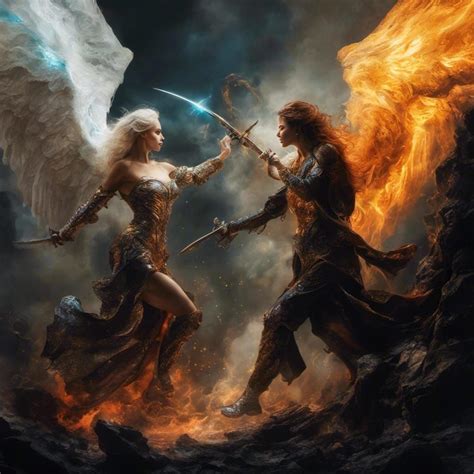 Angel Vs Demon Ai Generated Artwork Nightcafe Creator