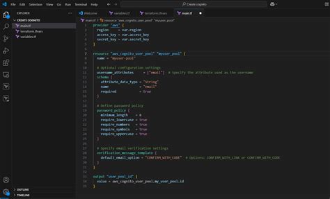 How To Create A User Pool In Aws Cognito Using Terraform