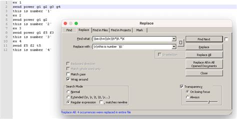 Advanced Find And Replace In Notepad Stack Overflow