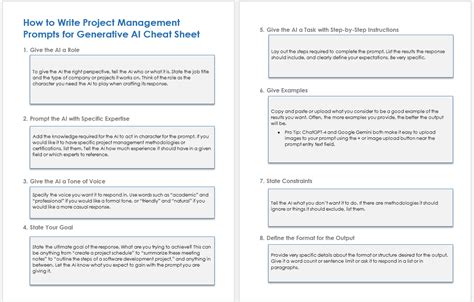 Write Better Ai Prompts For Project Management