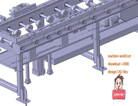 Industrial 3d Model Assembly Conveyor Machine World