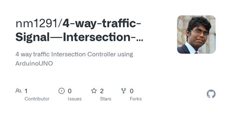 github nm1291 4 way traffic signal intersection controller using