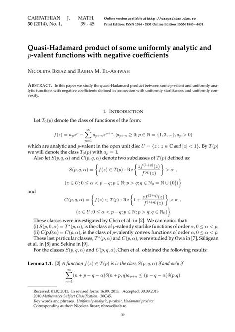 Quasi Hadamard Product Of Some Uniformly Analytic And P Valent