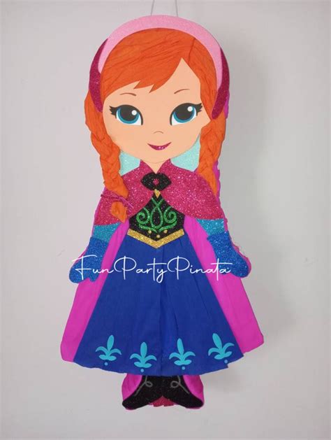 Beautiful Princess Anna Frozen Pinata For The Birthday Party The Measurement Is 30x20x4 Inches