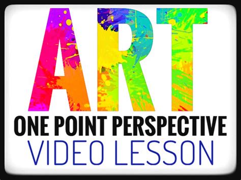 visual art video art lesson one point perspective drawing tpt