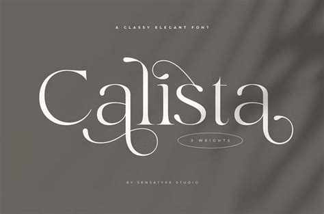 Calista Classy Elegant Font Freedafonts