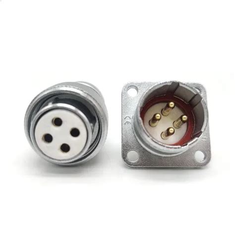 High Temperature Resistance Ceramic Core Usb Round 2 8pin Gx16 M16 Connector High Temperature
