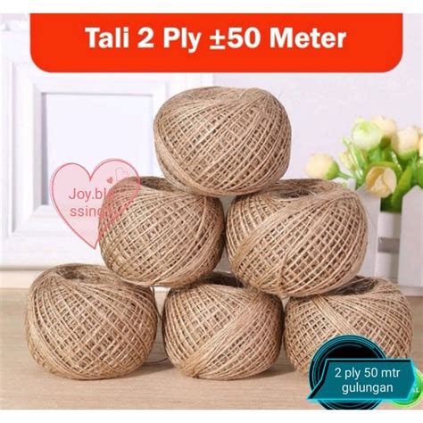 Jual Tali Ramitali Goni Roll 50 Mtr 2 Ply 3 Ply 4 Ply 8 Ply Shopee