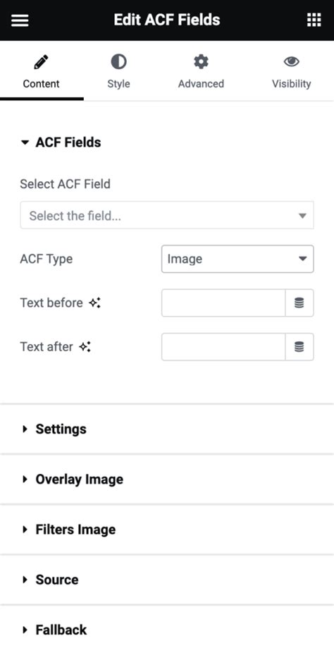 acf fields dynamic ooo dynamic content for elementor