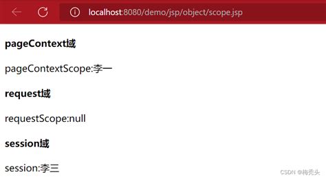 Jsp之四大作用域（pagecontextrequestsessionapplication） Csdn博客