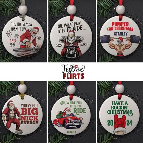 Funny Personalizable Christmas Ornaments Holiday Trending Ts Dj