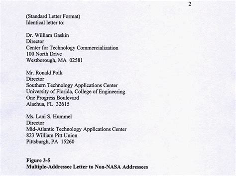 Business Letter Format To Multiple Recipients Management And Leadership