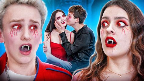 Реальная Vs Фейковая Пара Вампиров Парень Вампир Одноклассники Forever Youtube