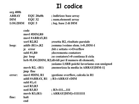 Ppt Esercizi Assembly Powerpoint Presentation Free Download Id4454673