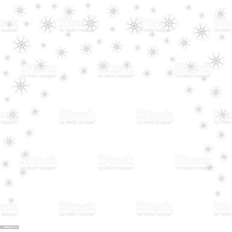 흰색 바탕에 눈송이 축제 장식 프레임에 의하여 이루어져 있다 포스터 엽서 크리스마스 새 해 인사말에 대 한 0명에 대한 스톡 벡터 아트 및 기타 이미지 Istock