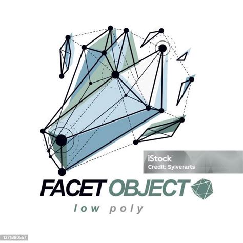 추상 벡터 3d 메시 다각형 오브젝트 통신 기술 현대 로고 타입 0명에 대한 스톡 벡터 아트 및 기타 이미지 0명 3차원 형태 건축물 Istock