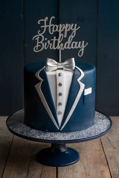 Elegant Male Birthday Cake