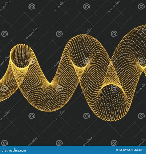 Helix Molecular Lattice 3d Vector Illustration Stock Illustration Illustration Of