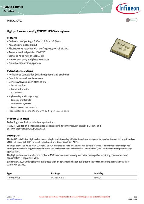 基于英飞凌im68a130模拟输出mems硅麦的高音质麦克风 立创开源硬件平台