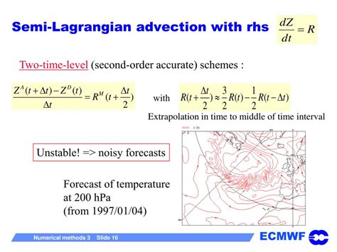 Ppt Numerical Methods Iii Advection The Semi Lagrangian Technique