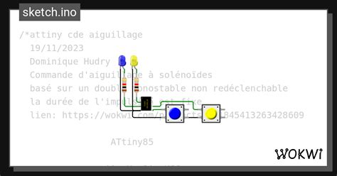 attiny cde aiguillage wokwi esp32 stm32 arduino simulator