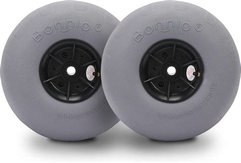 Bonnlo 12 Balloon Wheels Beach Cart Tires Replacement Big Sand Wheels