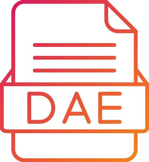DAE File Format Icon 29149539 Vector Art At Vecteezy