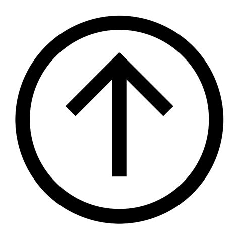 uparrowcircle up arrow direction navigation upload vector svg icon svg repo
