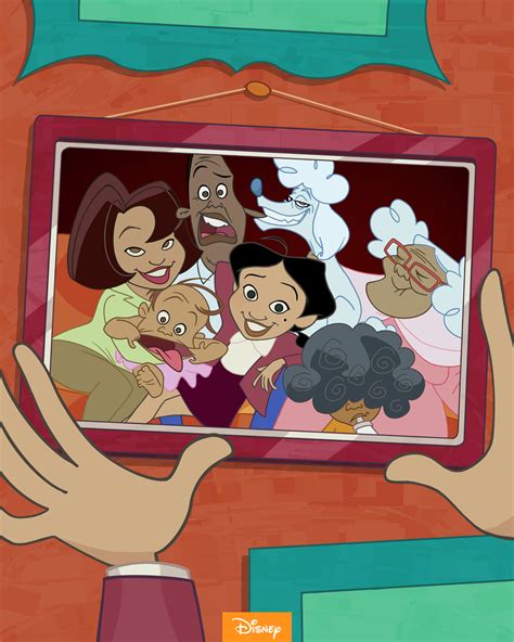 만화 그림처럼 완벽하고 자랑스러운 사진 디즈니 못 말리는 프라우드 가족 