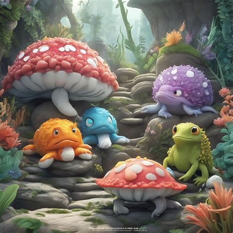 Premium Ai Image Cute Creature