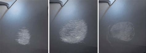 Scratch Pattern For Various Impact Surfaces At Nominal Impacts Speed Of Download Scientific