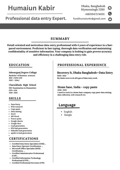 md humaiun kabir on linkedin dataentry leadgeneration msword