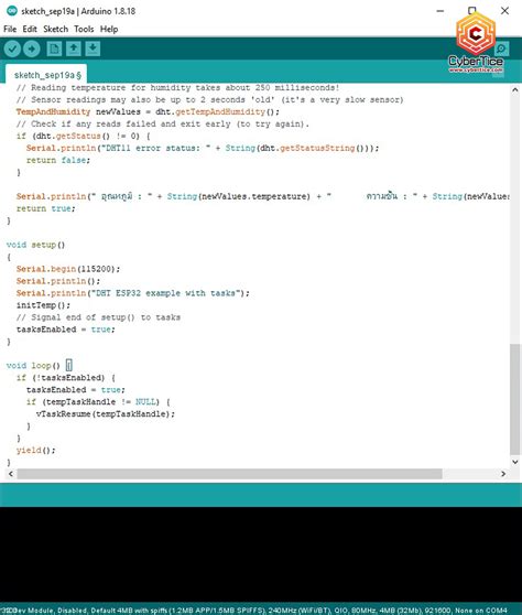 สอนใช้งาน Esp32 Dht11 Mini เซ็นเซอร์วัดอุณหภูมิและความชื้น พร้อม Pcb ขาย Arduino อุปกรณ์