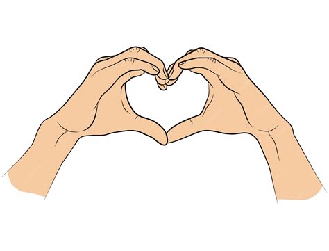 Premium Vector Hands Folded In The Shape Of A Heart