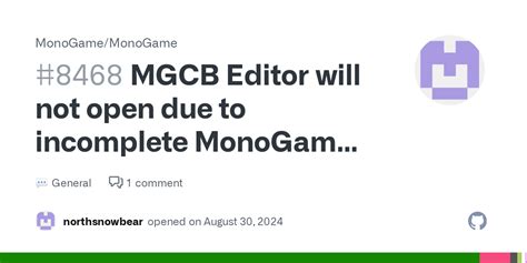 MGCB Editor Will Not Open Due To Incomplete MonoGame Extension Installation MonoGame MonoGame