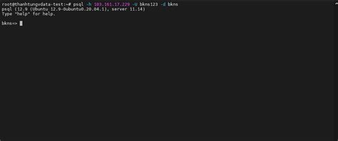 cấu hình postgresql để cho phép kết nối từ xa bkns