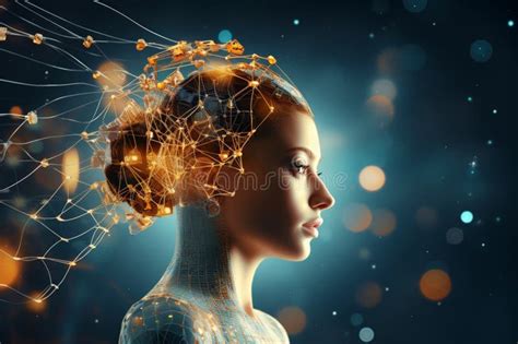 a man communicates with a computer concept artificial intelligence